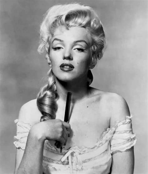 Marilyn Monroe Photographed For Hair And Makeup For The Film River Of