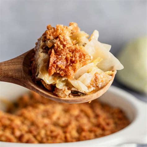 Southern Style Cabbage Casserole With Crackers And Cheese