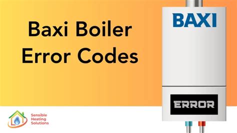 Baxi Boiler Error Codes Everything You Need To Know