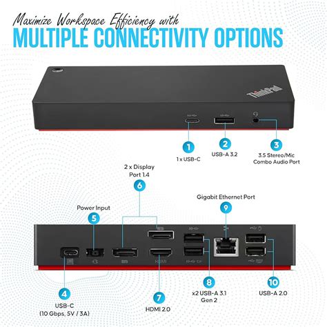 65 Watt Usb C Charger Lenovo Thinkpad Universal Usb C Dock 40ay0090 Lenovo Laptop