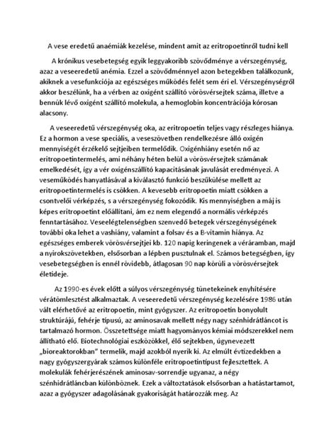 A Vese Eredetű Anaémiák Kezelése Pdf