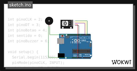 Coder Rotativo Com Buzzer Wokwi Esp32 Stm32 Arduino Simulator Coder Rotativo Com Buzzer Wokwi Esp32 Stm32 Arduino Simulator