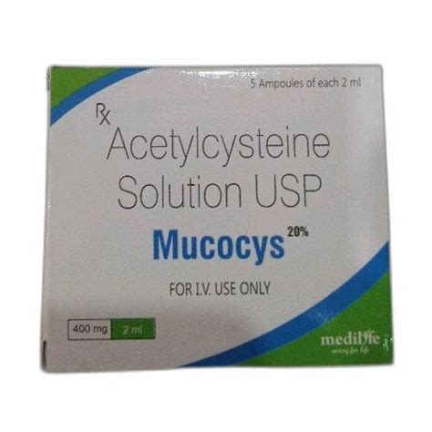 Acetylcysteine Solution Mucomyst Latest Price Manufacturers And Suppliers