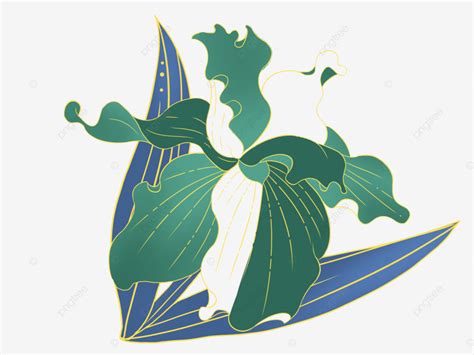 Chinese Style Peony White Flower Antiquity Classical Chinese Style