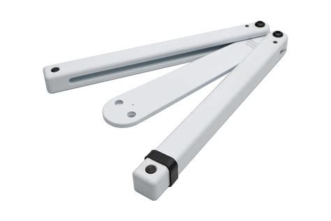 Squid Industries Squiddy Butterfly White Plastic Practice Balisong Dull