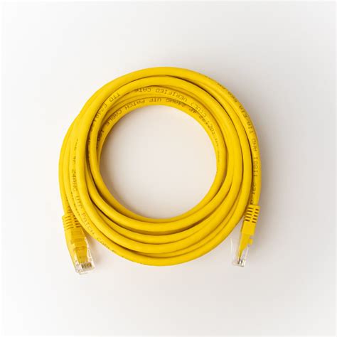 Unixtr Patch Cord Cat6 Yellow 5m Compucable