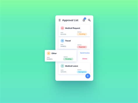 Approval And Meetings App Ui Inspired Concept Design Behance