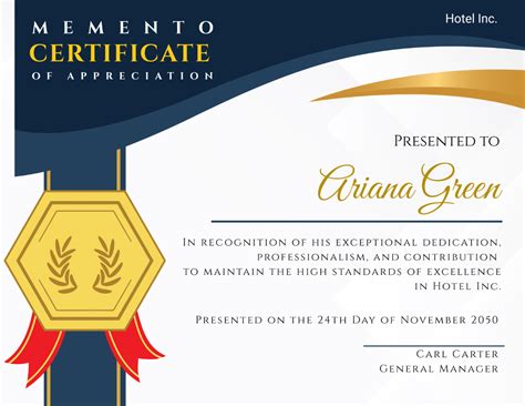 Free Payment Certificate Template To Edit Online