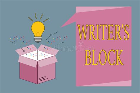 Conceptual Hand Writing Showing Writer S Is Block Business Photo
