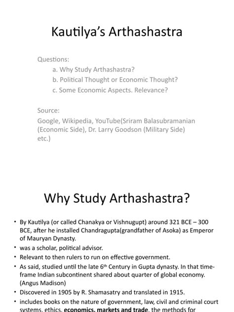 Assignment 1 Presentation On Kautilyas Arthashastra Download Free