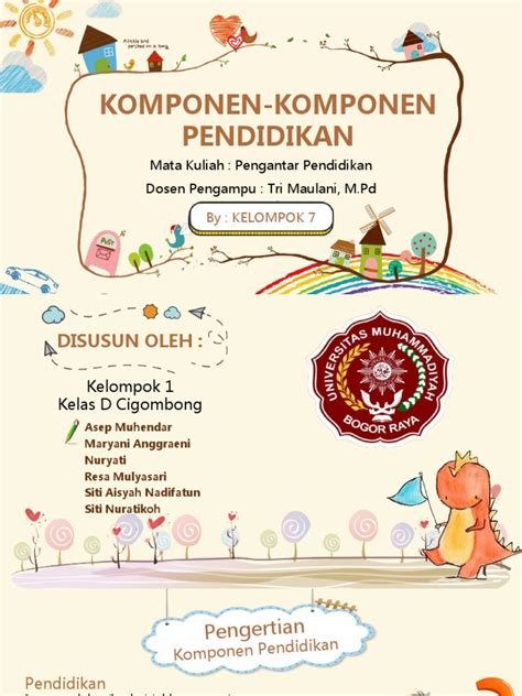 Komponen Komponen Pendidikan Pdf