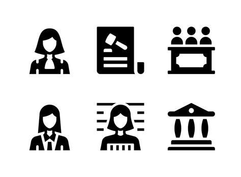 Simple Set Of Justice And Law Related Vector Solid Icons 13222536
