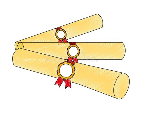 Certificate Rolls Stock Illustrations 90 Certificate Rolls Stock