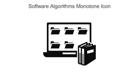 software algorithms monotone icon in powerpoint pptx png and editable eps format ppt example