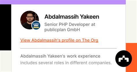 Abdalmassih Yakeen Senior Php Developer At Publicplan Gmbh The Org Abdalmassih Yakeen Senior Php Developer At Publicplan Gmbh The Org