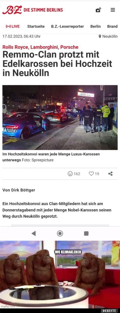 Remmo Clan Protzt Mit Edelkarossen Bei Hochzeit In Neukölln Debestede