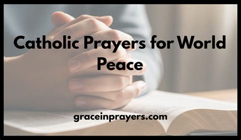 50 Powerful Catholic Prayers For World Peace