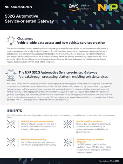 Solution Brief Nxp S32g Automotive Service Oriented Gateway Reviewed
