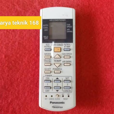 Jual Remote Ac Panasonic Inverter Original Eco Patrol E Ion Original Pabrik Kab Karawang