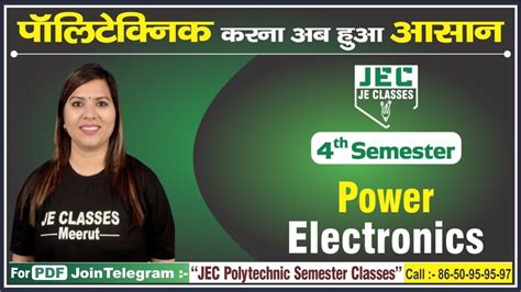 01 Sbte Bihar Polytechnic Fourth 4th Semester Power Electronics Bihar Diploma Je Classes