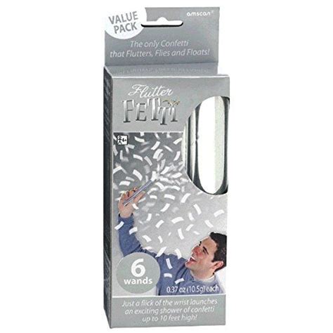 Fun Filled Flutter Fetti Wands Party Supplies Silver Pa