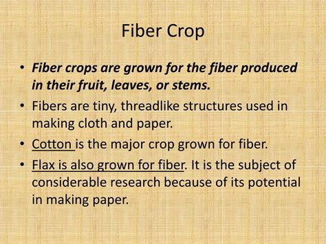Ppt Types Of Plant Crops Powerpoint Presentation Free Download Id
