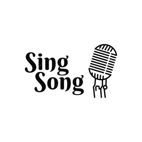Premium Vector Sing Song Logo Design Creative Idea With Microphone