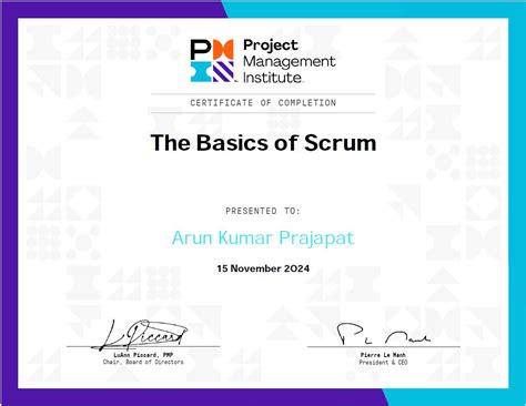 Pmi Projectmanagement Scrum Agile Professionalgrowth… Arun Kumar