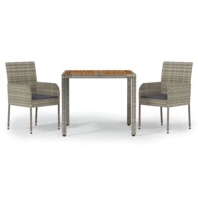 Vidaxl Patio Dining Set Outdoor Conversation Set With Cushions Poly