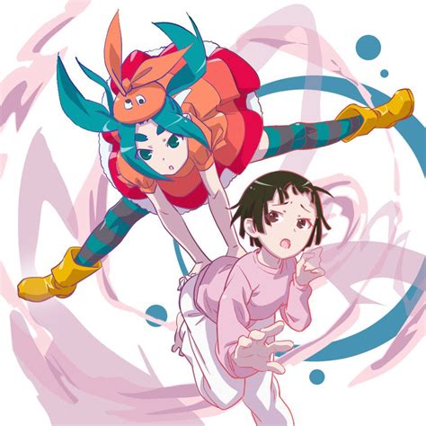 Sengoku Nadeko And Ononoki Yotsugi Monogatari And 1 More Drawn By