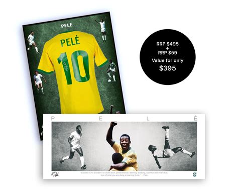 Pele Signed Jersey Bundle Framed Wall To Wall