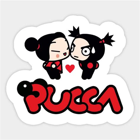 Pucca And Garu By Emma Corrin Pucca Stickers Funny Stickers