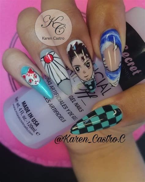 Tanjiro Nails