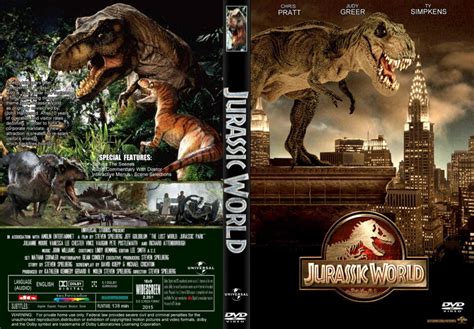 Jurassic World Dvd Cover And Label 2015 R1 Custom Art