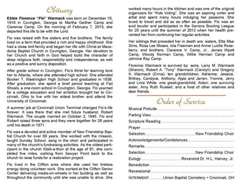 Florence Warmack Thompson Hall And Jordan Funeral Home