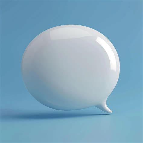3d Quotes Chat Bubble Blank Template Premium Ai Generated Image