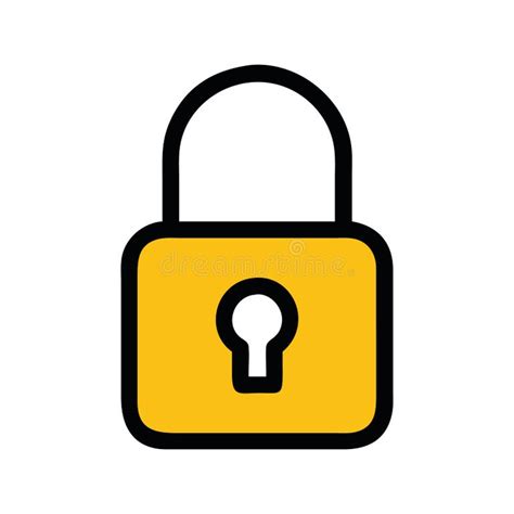 Data Security Padlock Icon Stock Vector Illustration Of Icon 361503413