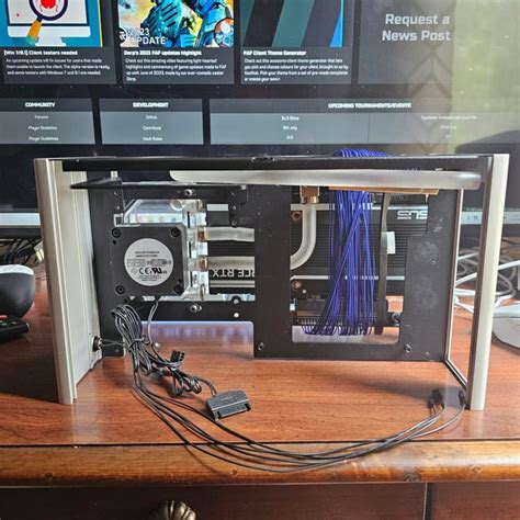 wip ghost s1 dual loop gpu side coming along r sffpc