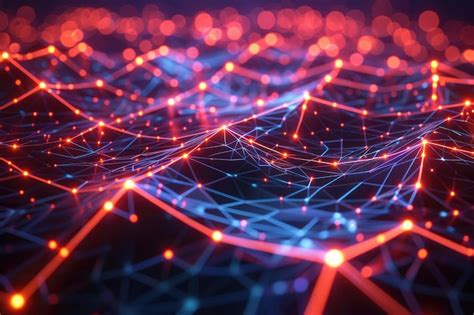 Premium Photo Abstract Neural Network Concept