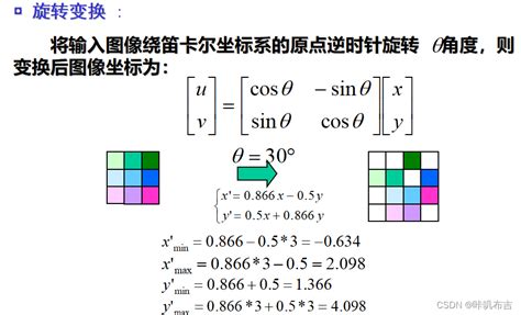 数字图像处理：图像几何变换（matlab实现几何变换原理解析matlab几何运算的原理 Csdn博客