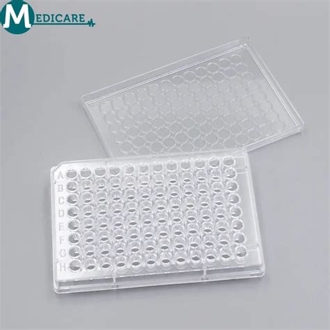 Plastic Plates Treated Sterile Flat Bottom Tissue Cell Culture Plates