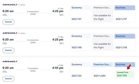 Amazing Deal One Way Business Class Oslo To Singapore On Air France