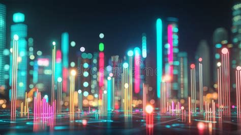 Detailed 3d Timeline Of Historical Financial Data With Data Points