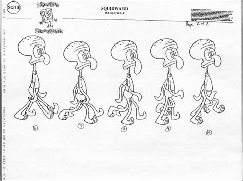 Spongebob Squarepants 1999 Current Part 1 Model Sheets Turnarounds Character References