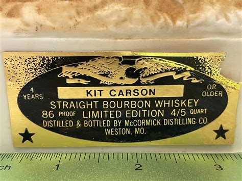 Vintage Kit Carson Mccormick Whiskey Decanter 45 Of A Set Barware Etsy