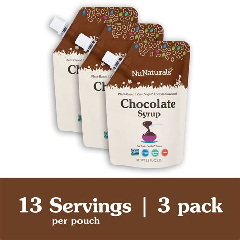 Chocolate Pourable Stevia Syrup Stevia By Nunaturals