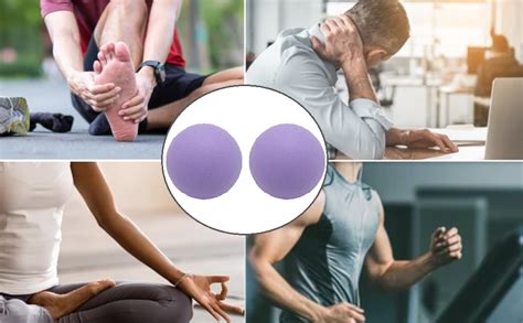 Small Hard Massage Ball 2 Pack Lacrosse Ball Size Fascia Balls For