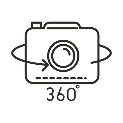 Augmented Reality Photo 360 Camera Technology Line Style 2621494 Vector