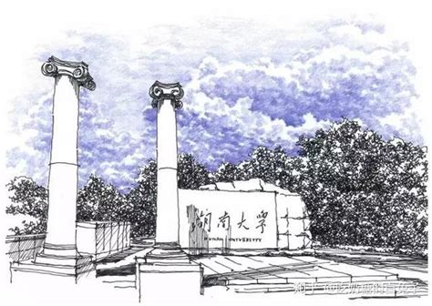 中国大学校门手绘，有你的母校吗？ 知乎
