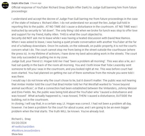 Two Delphi Murders Content Creators Permanently Banned From Case